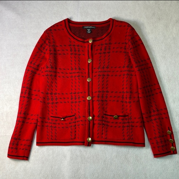 Designers Originals | Sweaters | Hpeuc Designer Originals Red Black ...